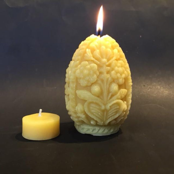 Renaissance Beeswax Candle | Happy Flame